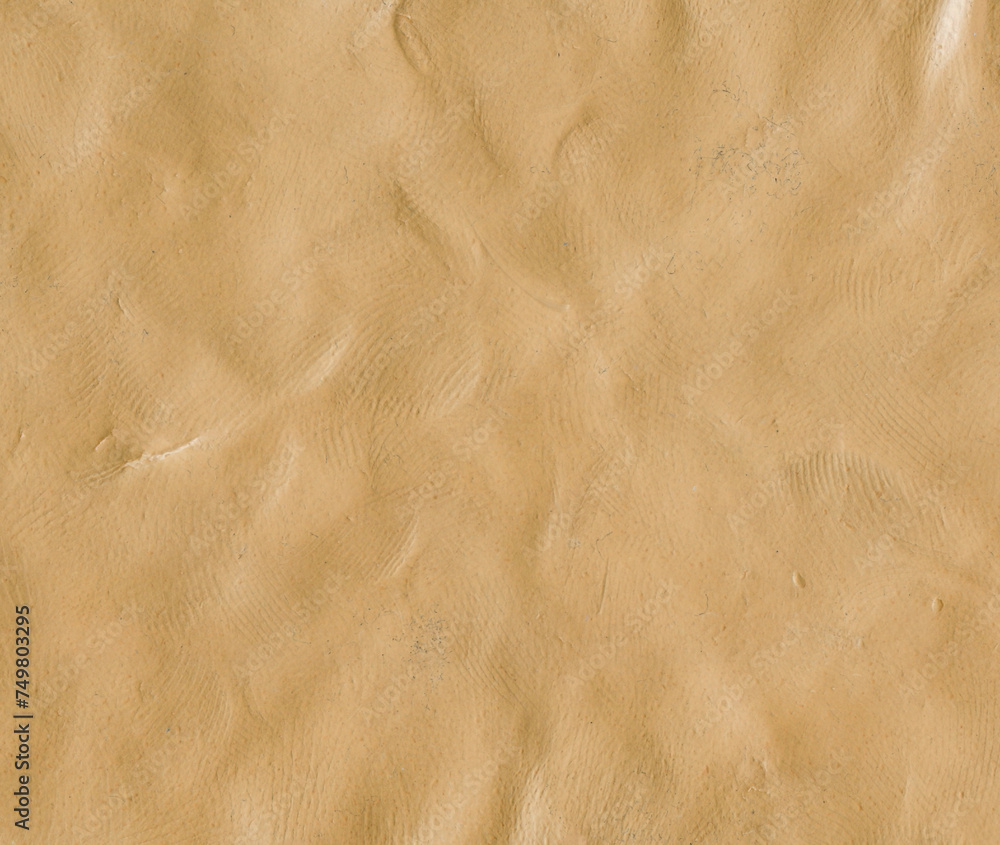 Orange colored plasticine texture. Ochre playdough textured background ...