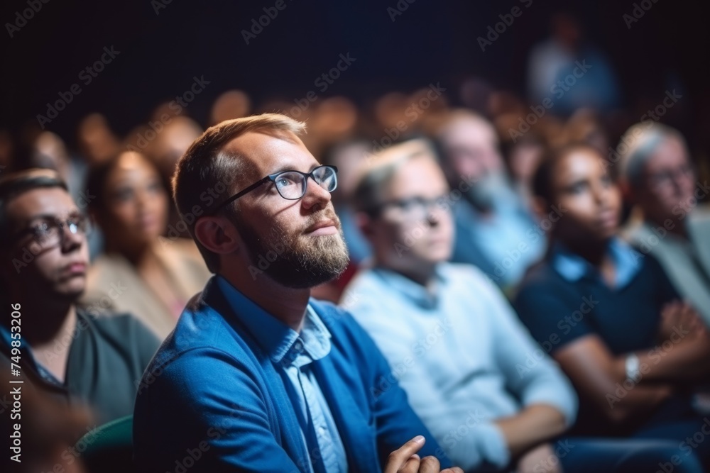 Photo Stock Diverse students group listening to favorite subject ...
