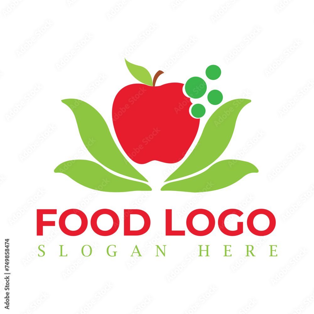 Food logo design template icon symbol for cafe, restaurant, cooking ...