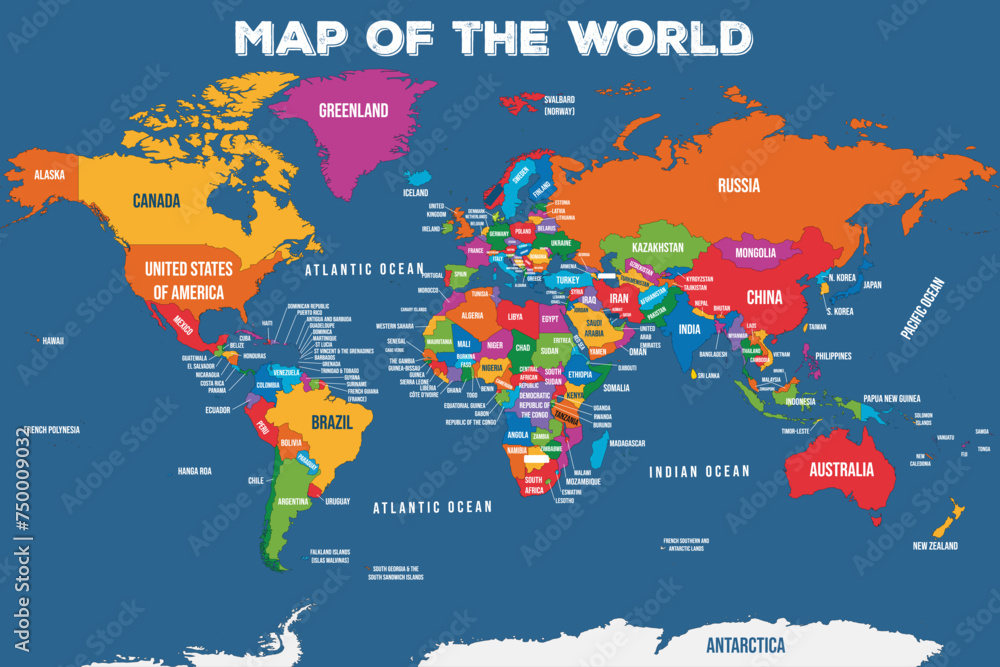 Educational Poster Set: World Map, USA Map, and Solar System Stock Vector | Adobe Stock