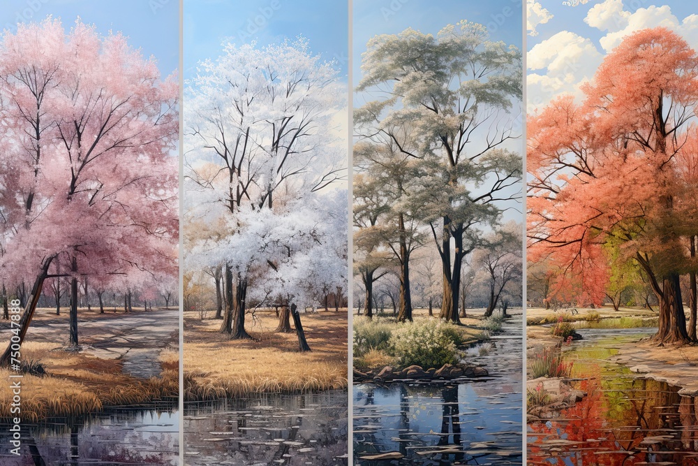 Seasons of Change: Four Japanese Cherry Trees in Hurd Park, Dover, NJ ...