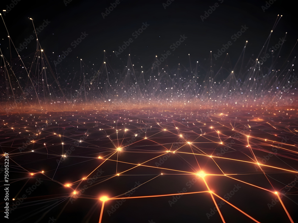 "Pulsating Particles: Futuristic Plexus Tech Background" "Digital ...