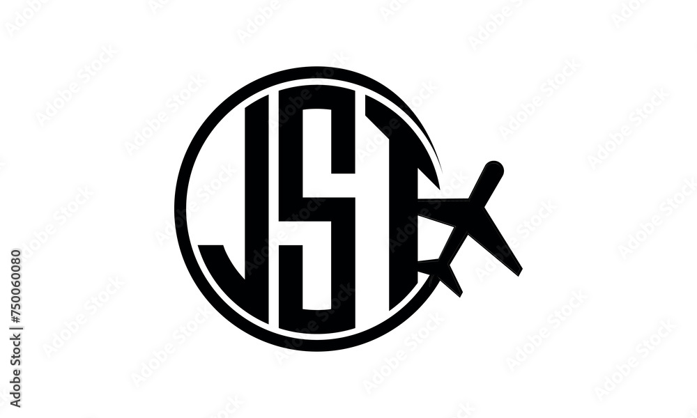 JST three initial letter circle tour & travel agency logo design vector ...