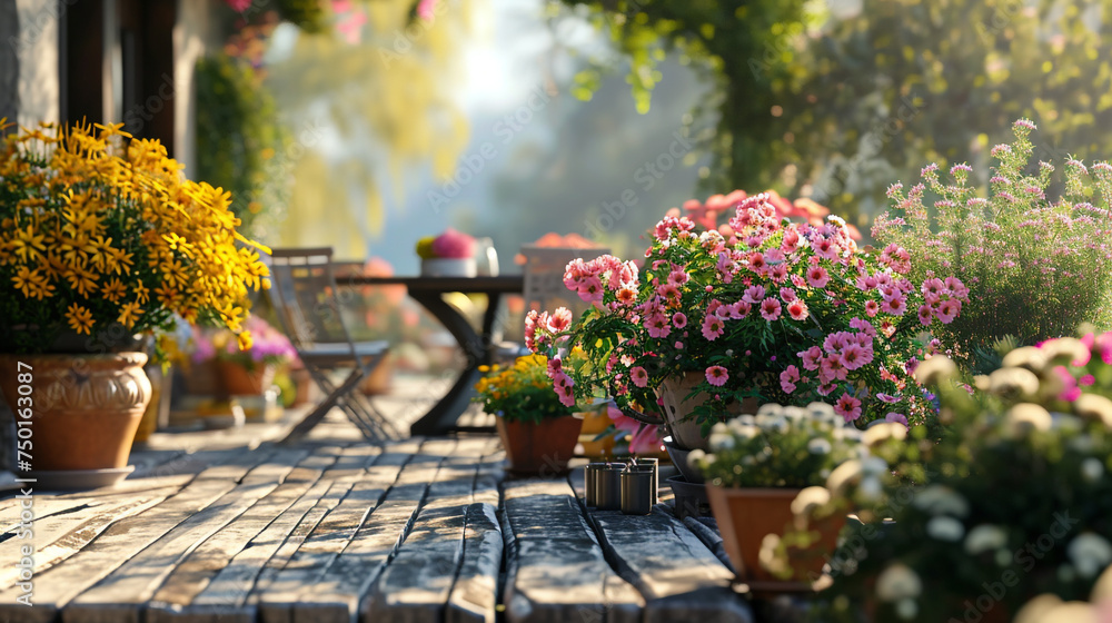 A picturesque scene capturing the beauty of 4K HDR fresh flowers in ...