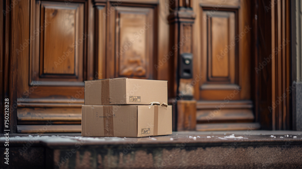 Courier delivery boxes From parcels to packages capture the seamless ...