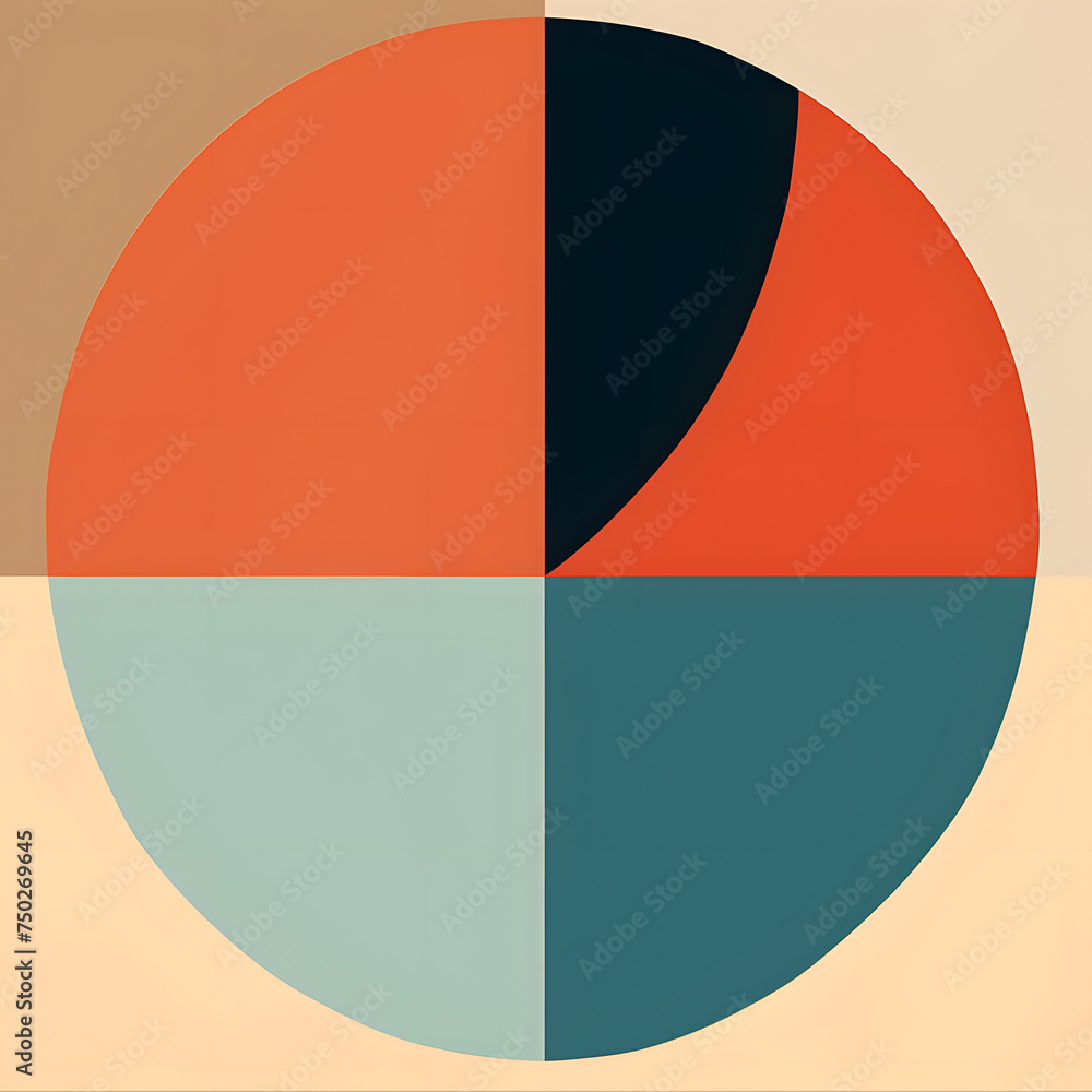 basic background with simple shapes and colors, basic shapes Stock ...