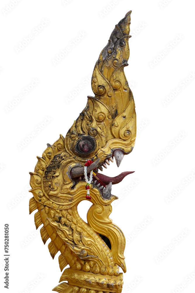 Traditional thai style art of naga head,King of Naga, Thai Dragon Stock ...