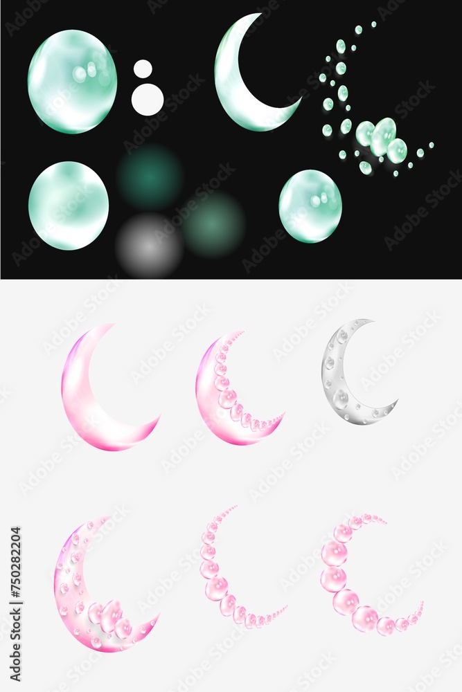 Easy Making Moon: Beautiful multicolor moon creat step by step with ...