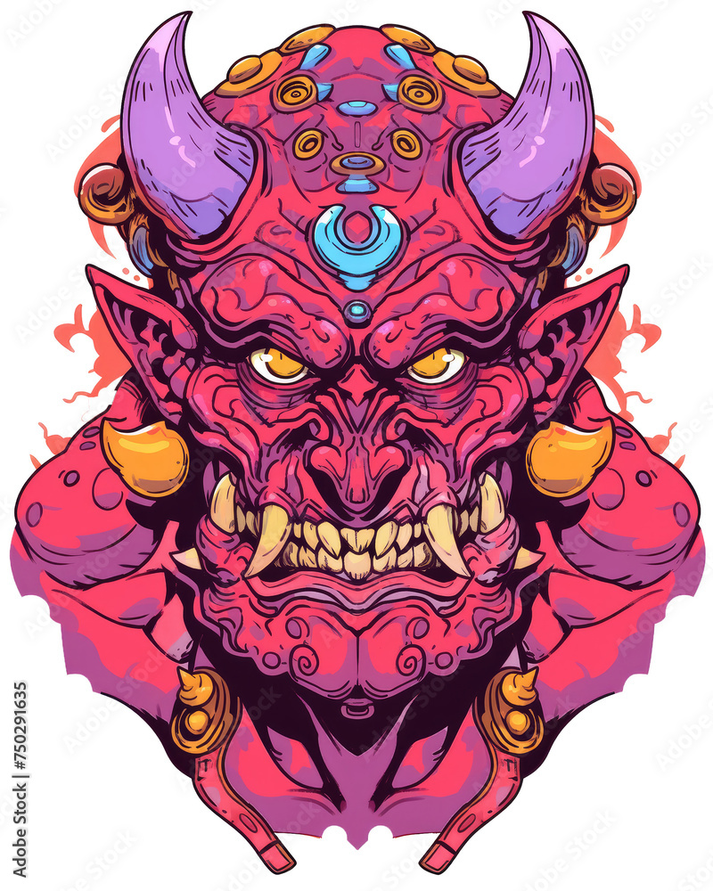 monster character illustration, god hercules (greek) for t-shirt design ...