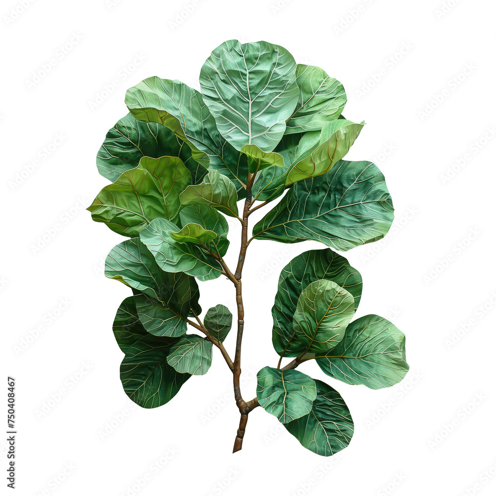 Fiddle leaf fig tree isolated on transparent background Stock Photo ...