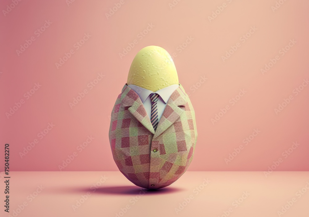An intriguing conceptual digital artwork depicts an egg as a ...