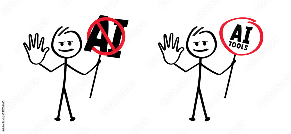 Stop, no AI text, image generator. Forbidden, artificial intelligence ...