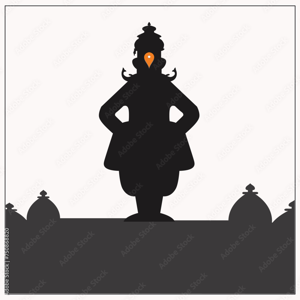 Lord Vitthal from Pandharpur Maharashtra India. Stock Vector | Adobe Stock