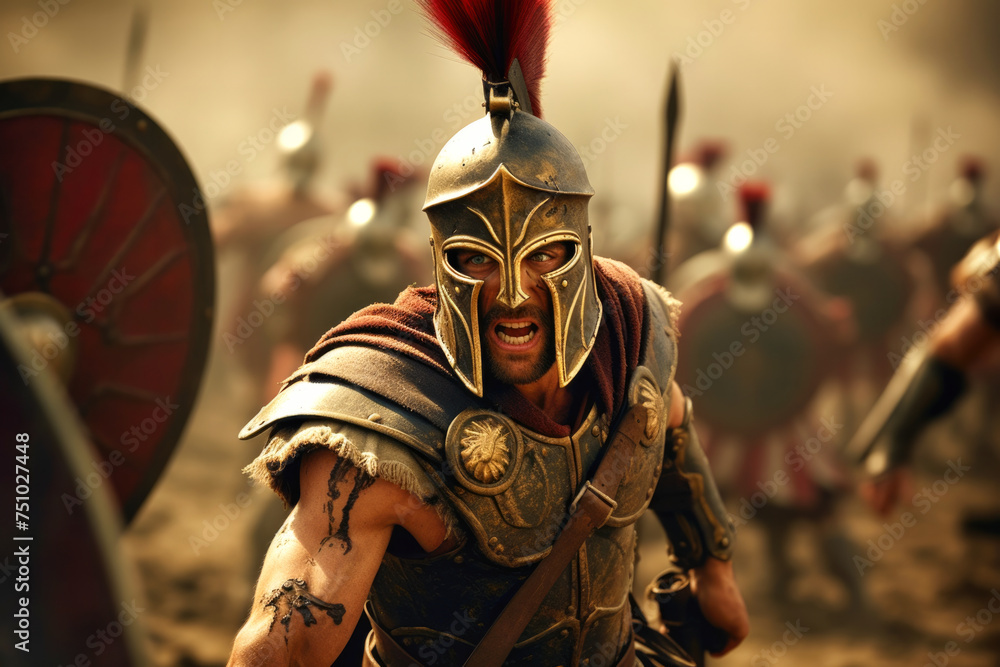 Achilles fighting in the Trojan War - Greek mythology and history Stock ...