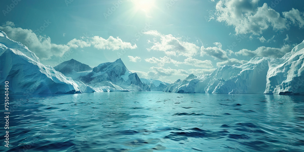 Global climate change background. Data visualization of temperature ...