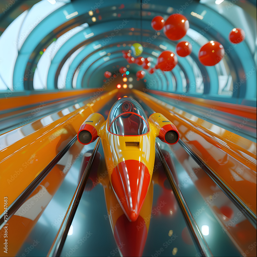 spaceship from star wars movie, brutalities style, bauhaus style, oscar ...