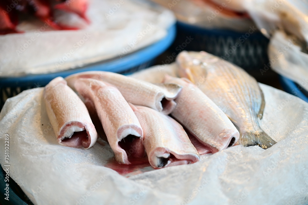 The Milkfish belly. Milkfish is popular in Taiwan. Its fine, tasty ...