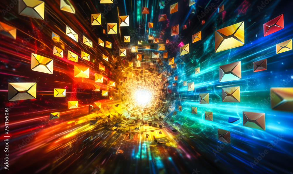 Dynamic digital representation of email communication with vibrant ...