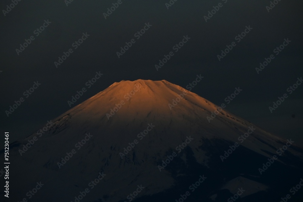 Various scenes of Mt. Fuji. Japan's famous mountain, Mt. Fuji, is a ...