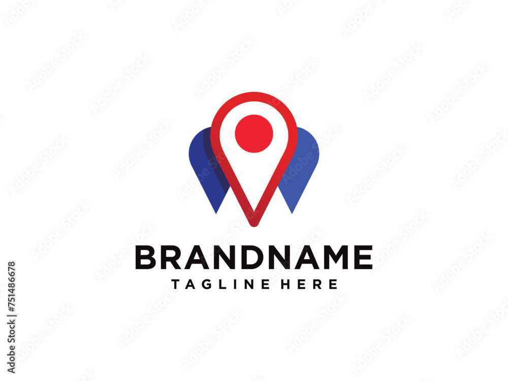 Mark logo, Location icon,Map logo for maps google maps, sign, route ...