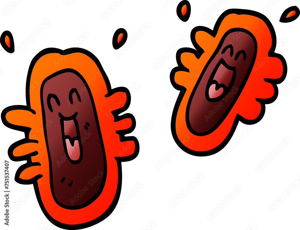 cartoon doodle blood cells Stock Illustration | Adobe Stock