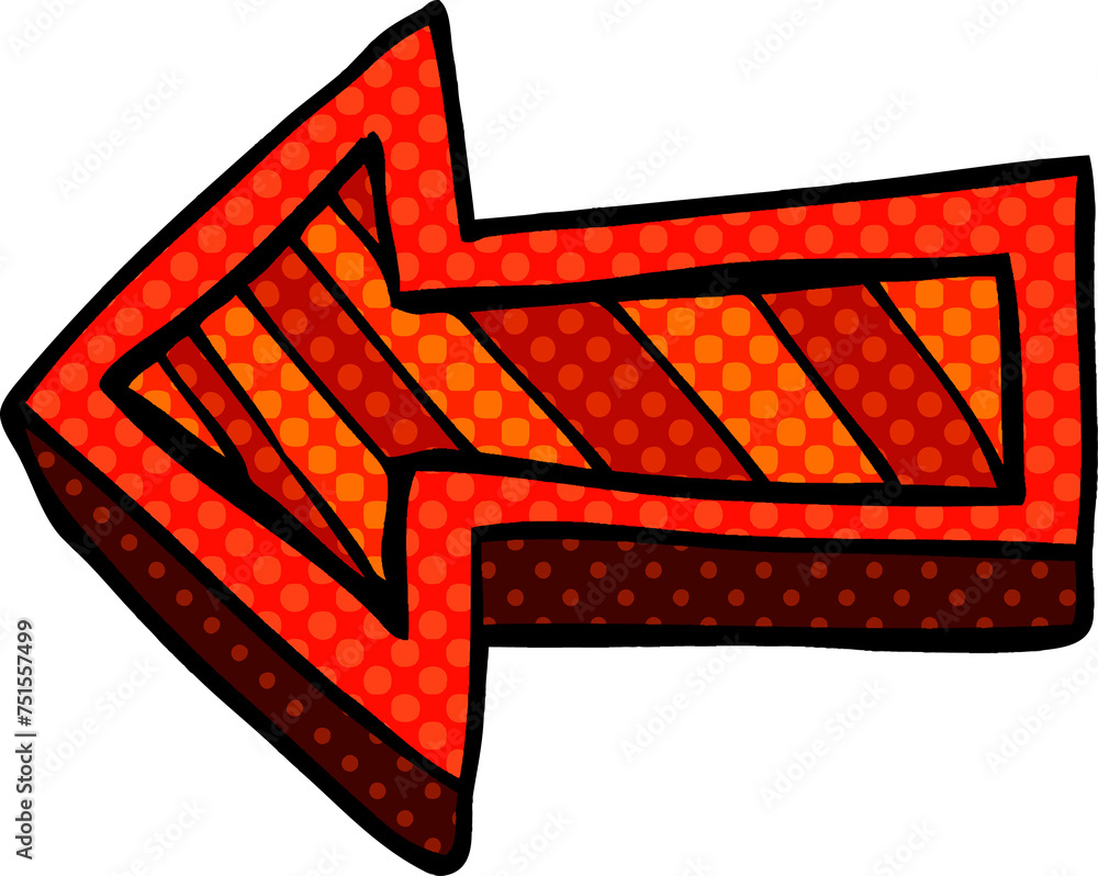 cartoon doodle directing arrow Stock Illustration | Adobe Stock