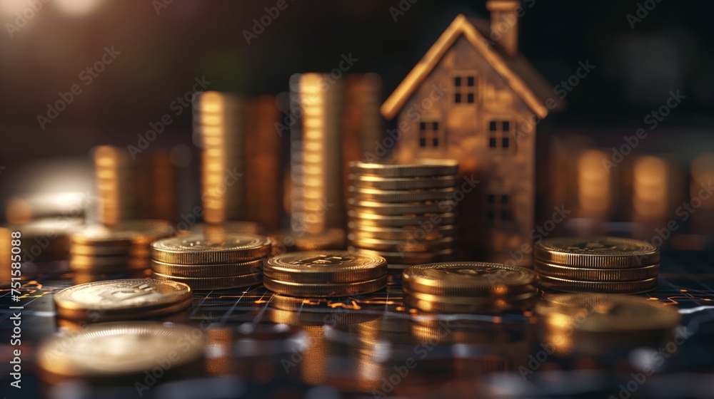 coin, mortgage, currency, finance, home, house, investment, property ...
