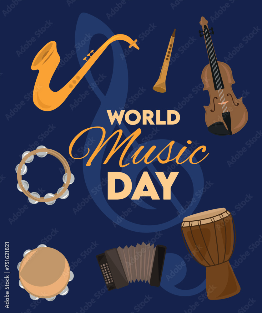 Musical instruments vector. Music instrument hand drawing vector ...