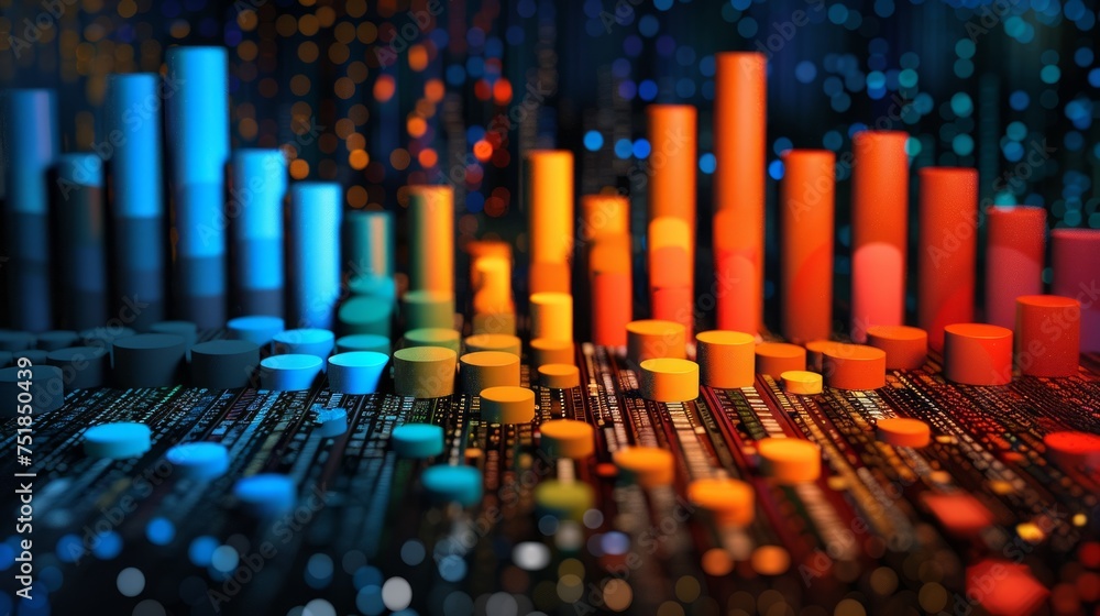 Ilustración de Stock Bar Graphs: Use bold and colorful bars to ...