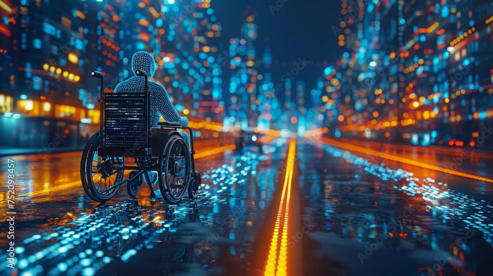 Inclusive Digitalization: Empowering People with Disabilities Stock ...