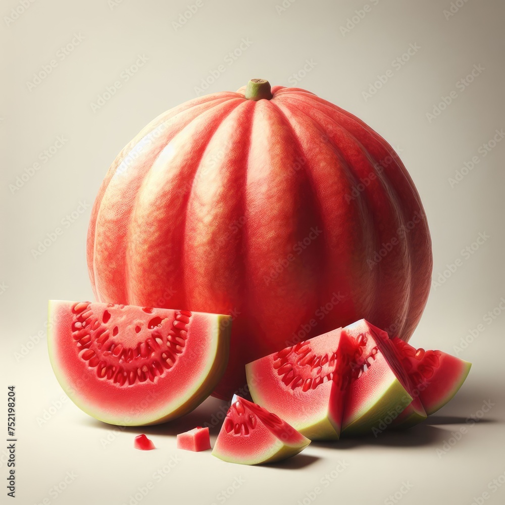 jumbo red guava is a rare water guava plant with sweet dense and tender ...