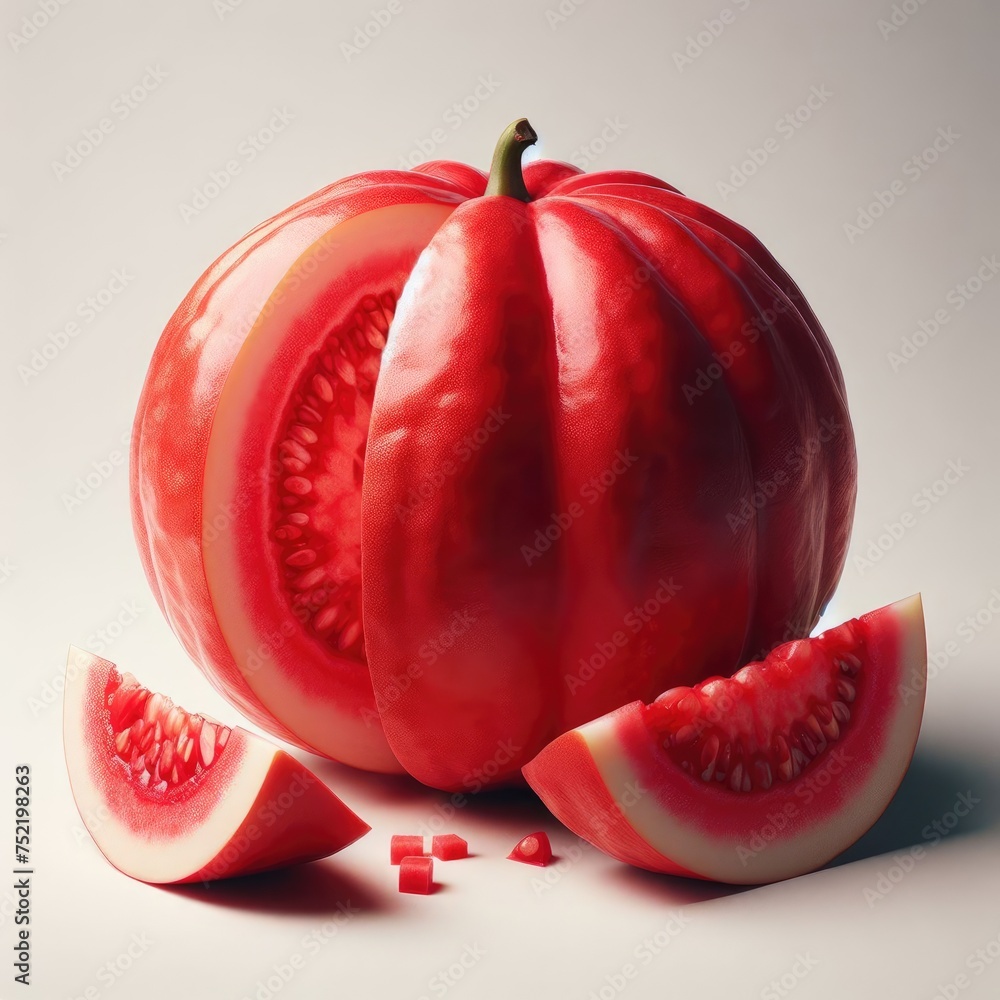 jumbo red guava is a rare water guava plant with sweet dense and tender ...