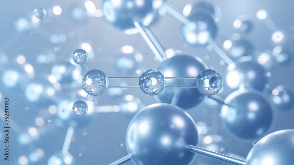 ethenone molecular structure 3d, flat model, ketene, structural ...