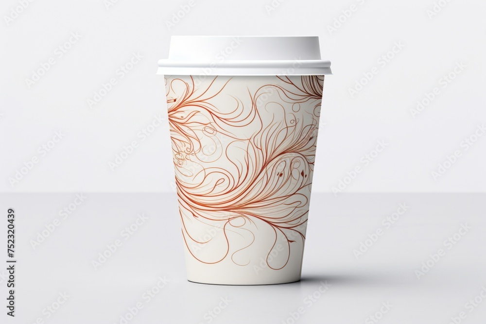 Set of realistic blank mock up paper cups Coffee to go, take out mug ...