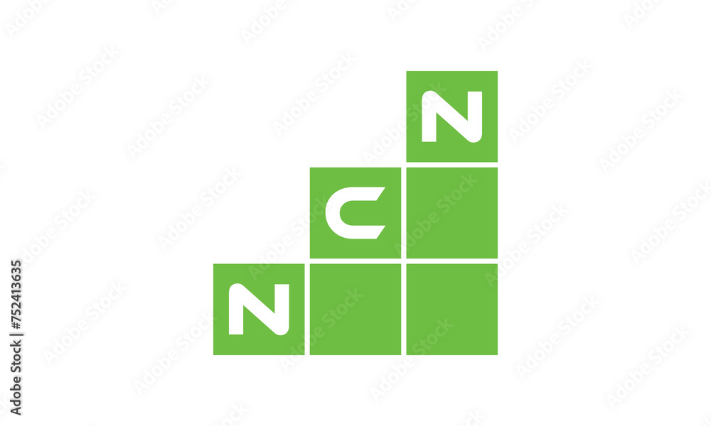 NCN initial letter financial logo design vector template. economics ...