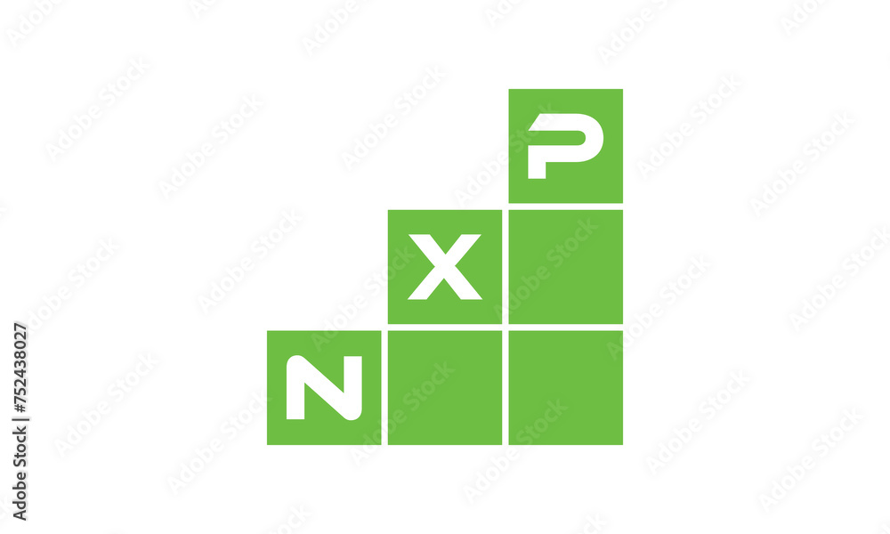 NXP initial letter financial logo design vector template. economics ...