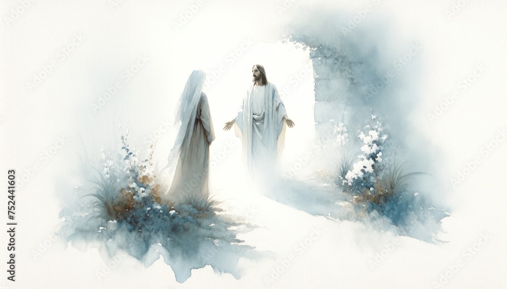 Resurrection of Jesus: Jesus appears to Mary Magdalene. Life of Jesus ...