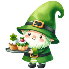 St. Patrick's Day Gnome Cupcake Free Stock Photo - Public Domain Pictures