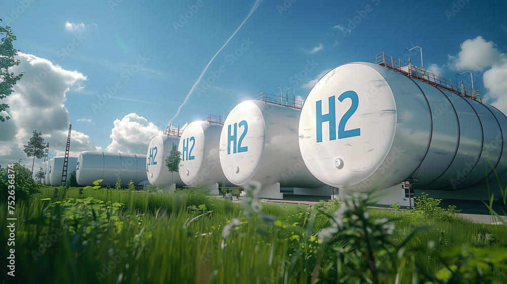 Hydrogen Gas tank renewable energy production - hydrogen gas pipeline ...