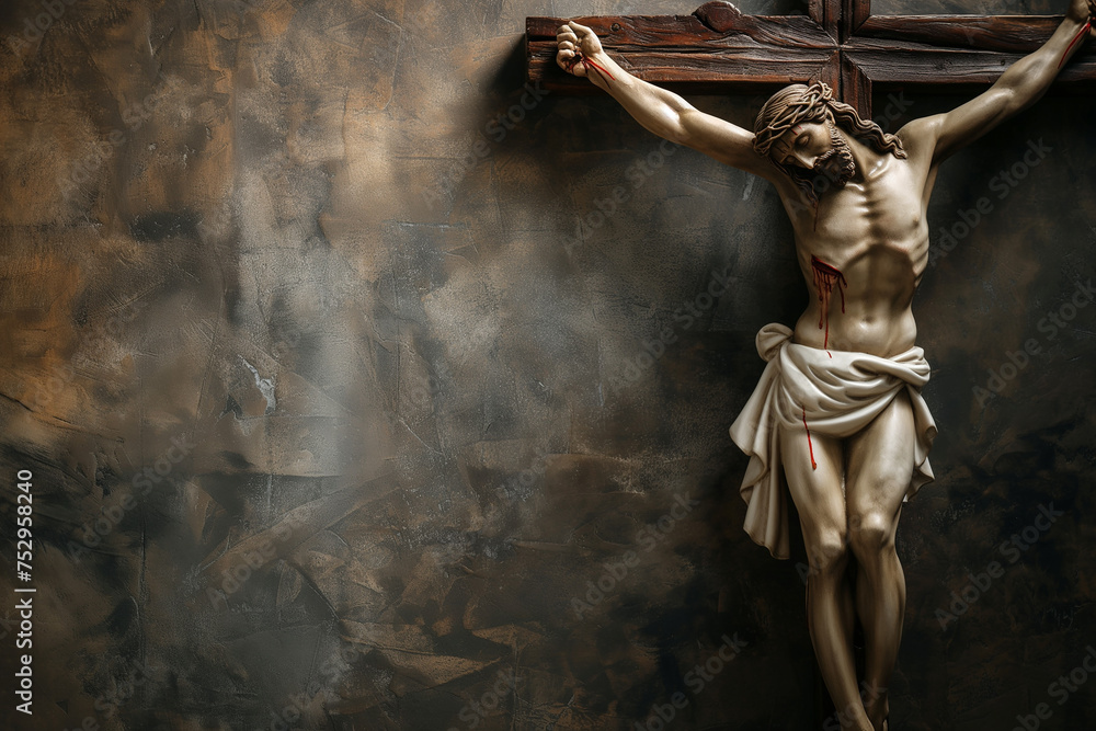 Jesus Christ on Cross, Crucifixion of Jesus. Resurrection Sunday ...