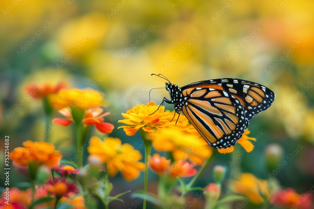 Pollinator Paradise A Butterfly Garden Flourishing with Native Plants ...