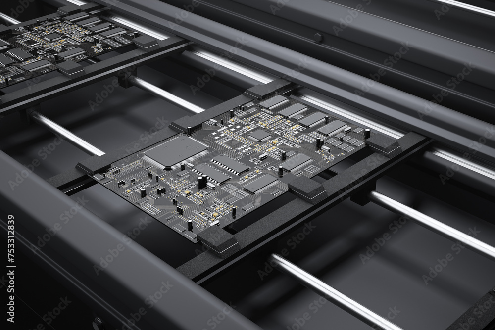 High-Precision Automated Circuit Board Assembly in Tech Manufacturing ...