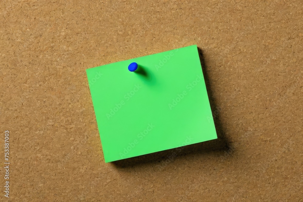 Photo Stock Sticky note, vivid green, rectangle, contrast pinning ...
