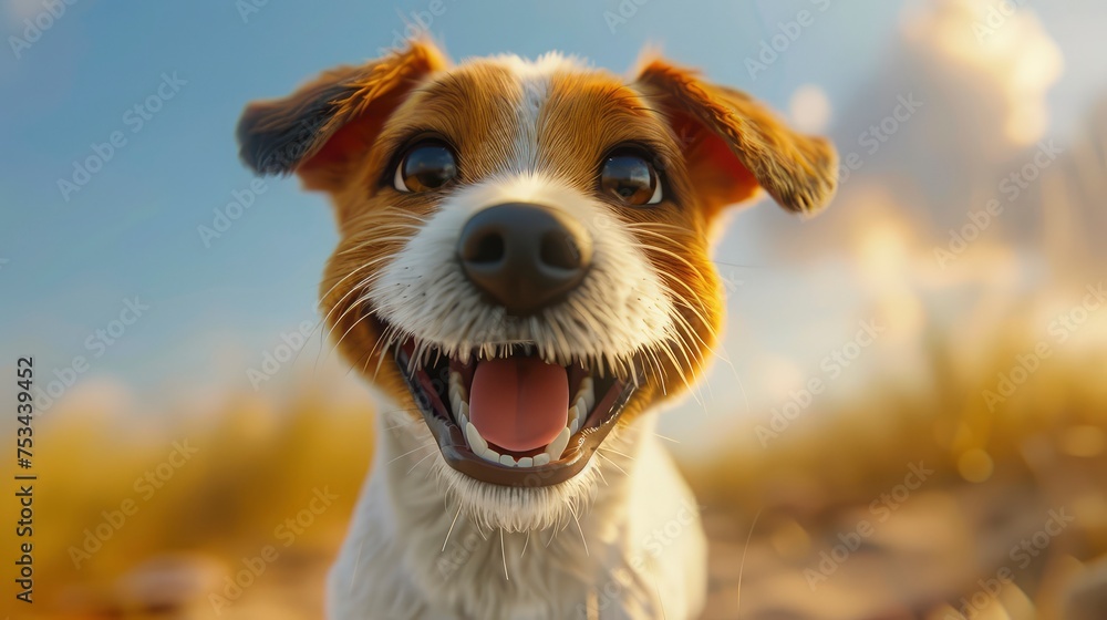 Smiling Jack Russel Terrier Dog Pleased, Desktop Wallpaper Backgrounds ...