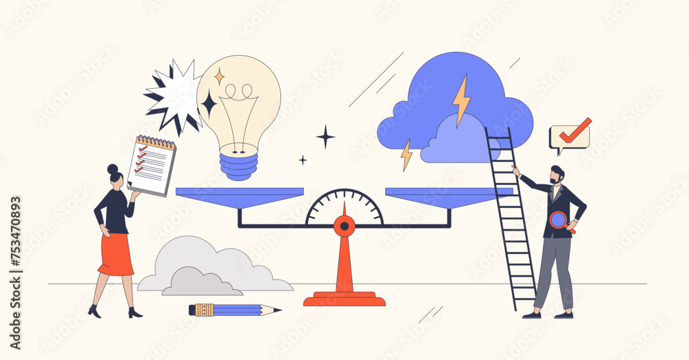 Risk assessment and business hazard measurement retro tiny person ...