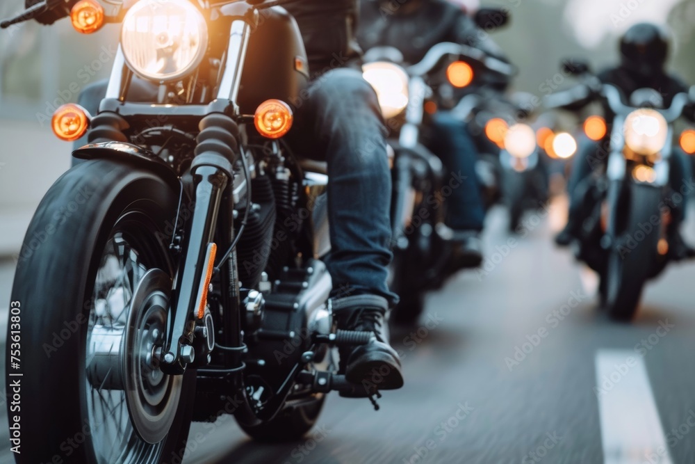 Thousands of bikers rev their engines in a thrilling motorcycle parade ...