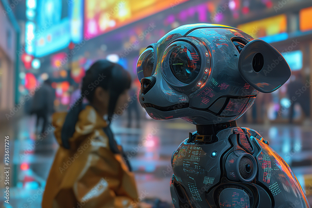 Perro robótico del futuro, nuevas tecnologías, ciudad del futuro ...