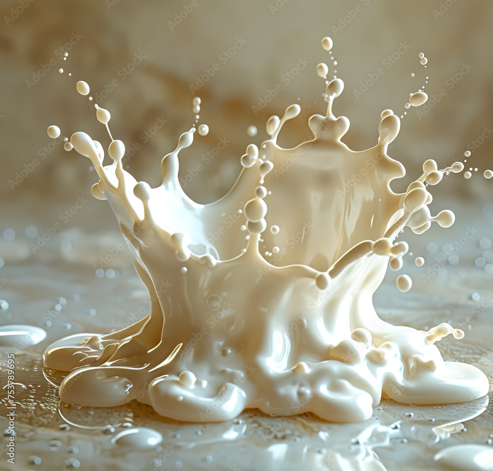 Sculpted Impressionism Milk Splash & Milk Logo for A: Caffenol ...