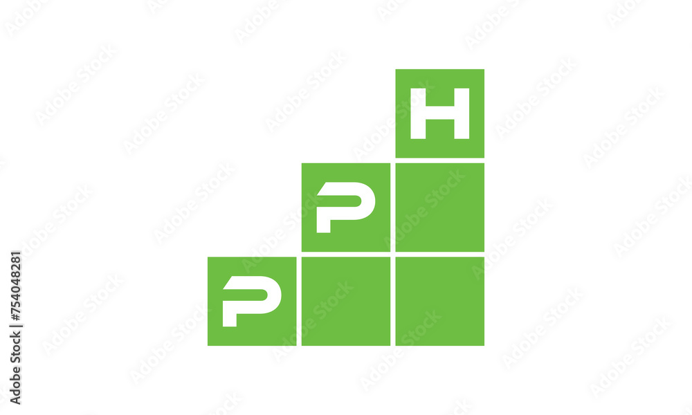 PPH initial letter financial logo design vector template. economics ...
