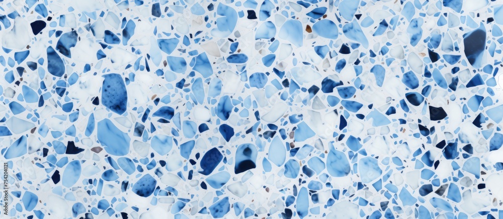 The background displays a blend of predominantly blue and white colors ...